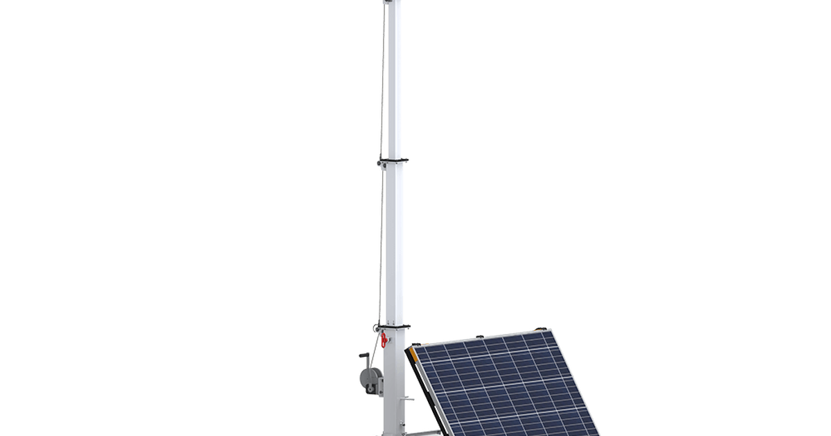 Compact Solar-Powered Battery Trailer | Ver-Mac